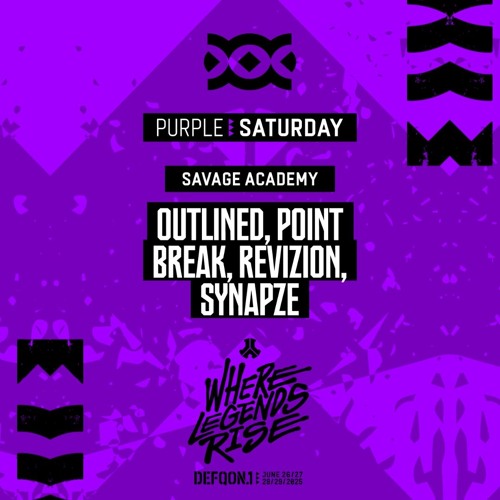 Synapze & Outlined & Point Break & Revizion @ Purple Stage, Defqon.1 ...