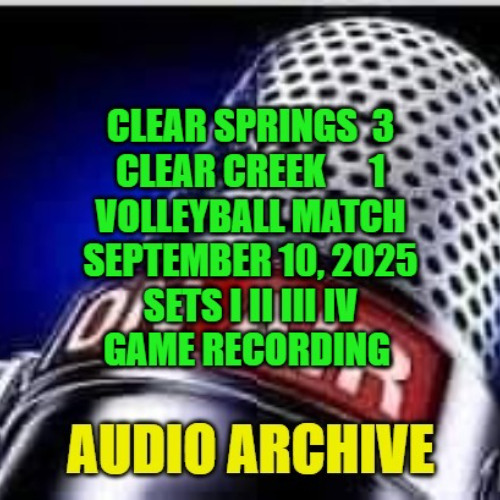 Stream Clear Springs vs. Clear Creek Volleyball match September 10 ...