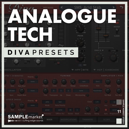 Stream SM Studio - Analogue Tech - Diva Presets by Sample Market | Listen online for free on ...