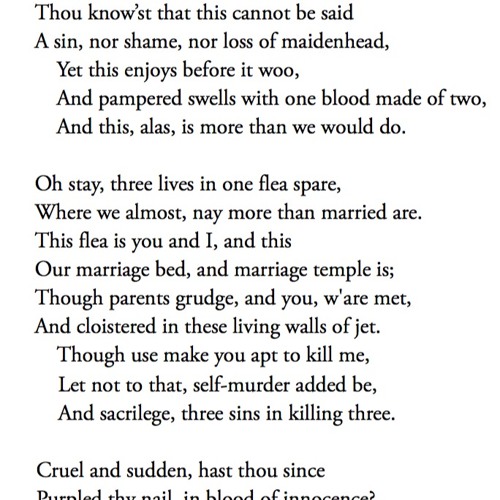 Stream 204 The Flea by John Donne by Samuel West #PandemicPoems ...