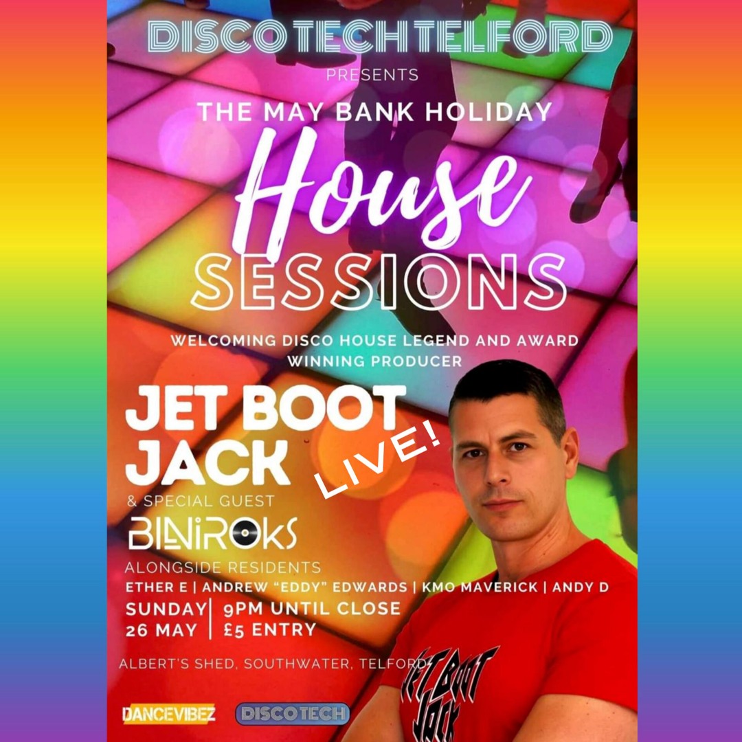 Stream Jet Boot Jack LIVE! @ DiscoTech (Telford) 26th May 2024 by Jet Boot Jack | Listen online ...