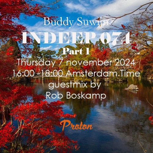 Stream Rob Boskamp Guestmix INDEEP 074 november 2024 @ PROTONRADIO by Buddy Suwijn | Listen ...