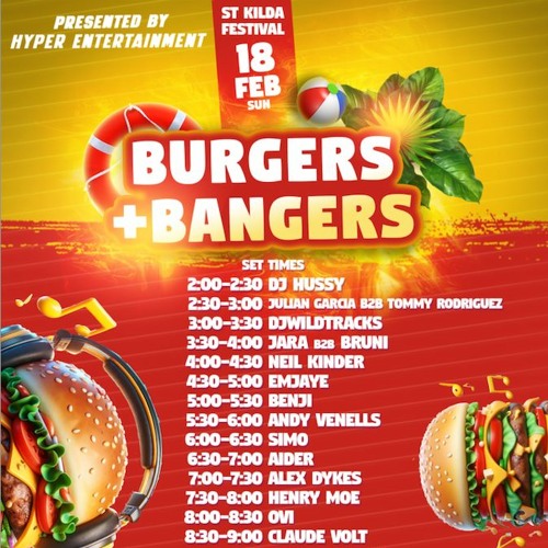 Stream St Kilda Festival 2024 (That Burger Joint) Live Set by Dj Hussy ...