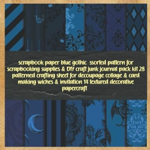 Blue Scrapbook Paper Texture