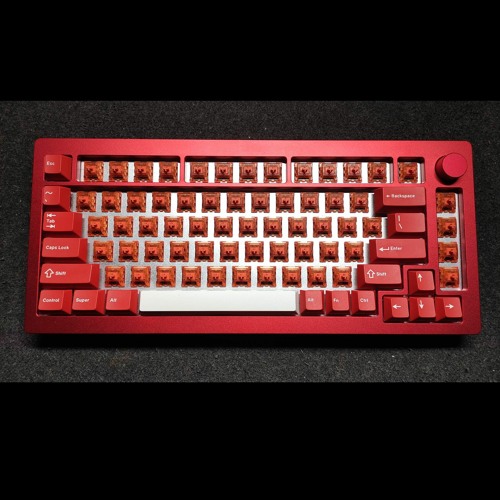 Stream Monsgeek M1 - Akko Radiant Red - GMK Classic Red Keycaps - No ...