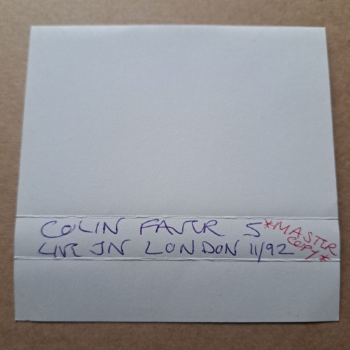 Stream Colin Faver - Live In London '5' - November 1992 - Side B by ...
