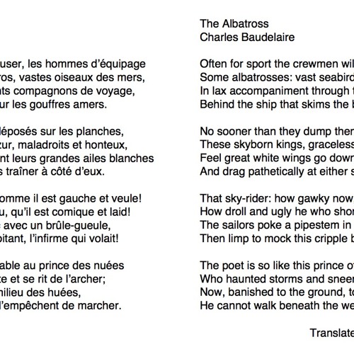 Stream 156 L'Albatros (The Albatross) by Charles Baudelaire, read by ...