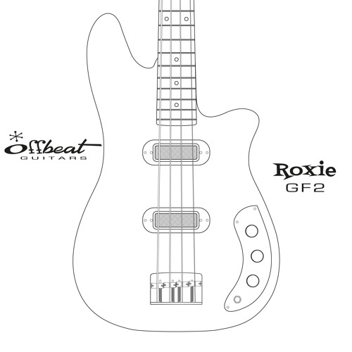 Stream Roxie 30" Scale Bass, Victory Gold Foil Pickups, Both, Rounds ...