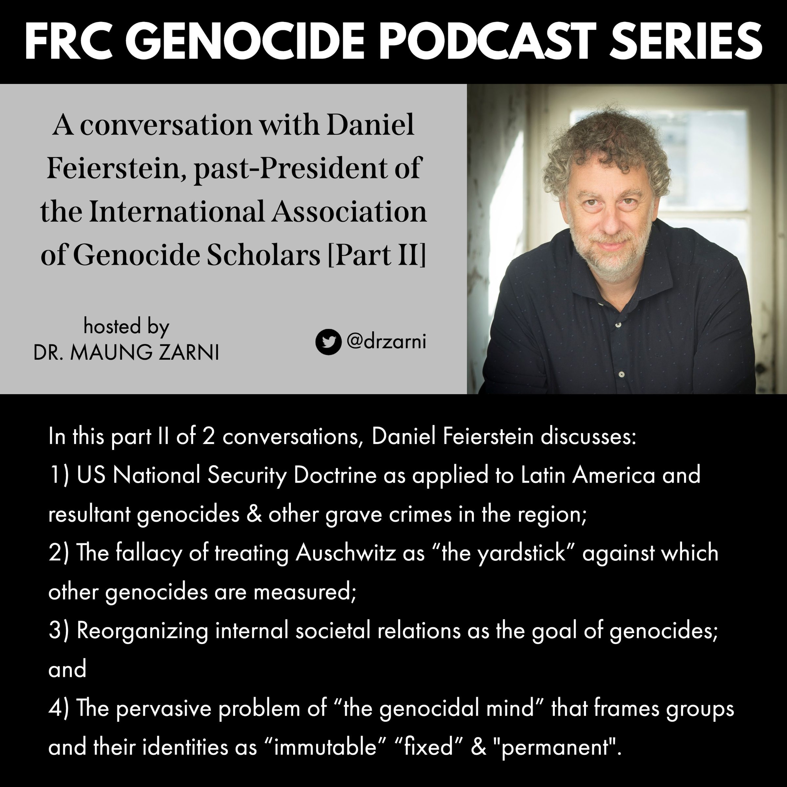 A conversation with Daniel Feierstein, past-Pres. of the Int'l Assoc ...
