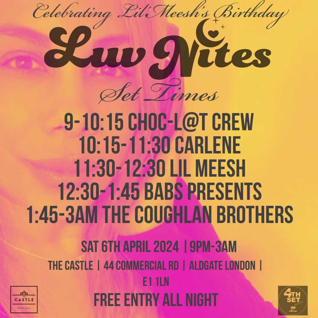 Stream Luv Nites - Jaye Coughlan - The Castle Aldgate - London - 06th ...