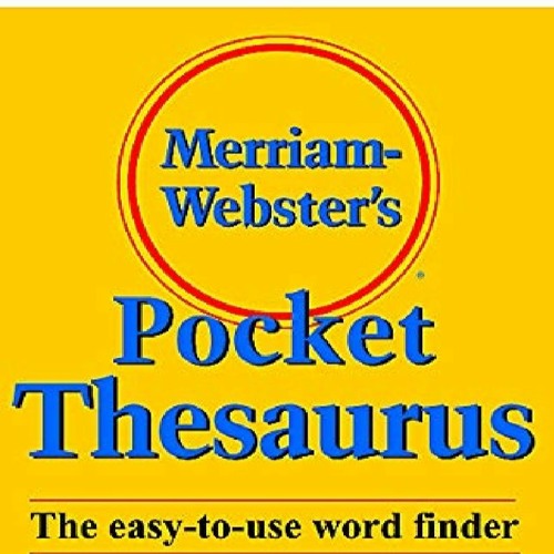 Stream episode [DOWNLOAD]⚡PDF Merriam-Webster's Pocket Thesaurus ...