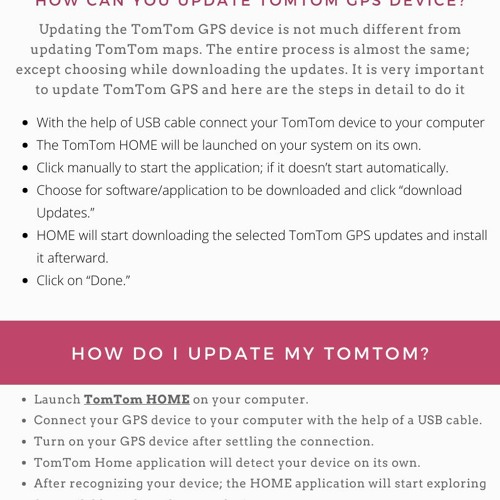 Stream Check out the latest method to update TomTom Maps by Mapupdates ...