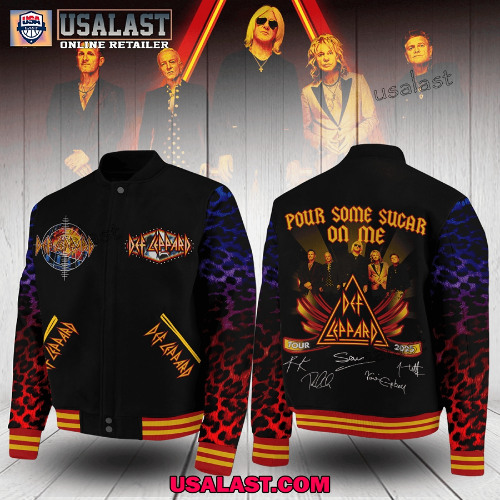 Stream Def Leppard Pour Some Sugar On Me 2025 Tour Varsity Jacket by ...