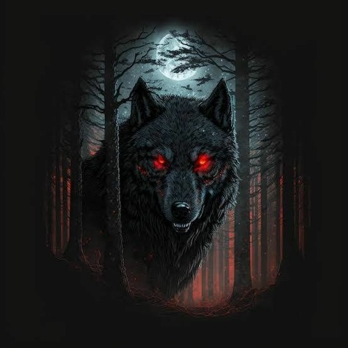 Alpha Wolf Red Eyes