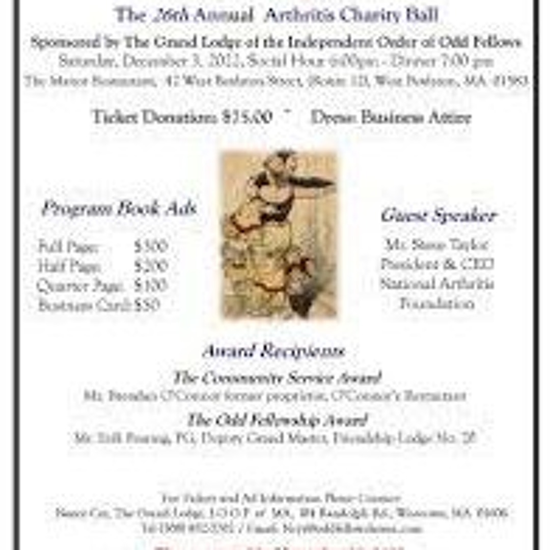 Stream The 26th Annual Arthritis Charity Ball by Radio Worcester ...