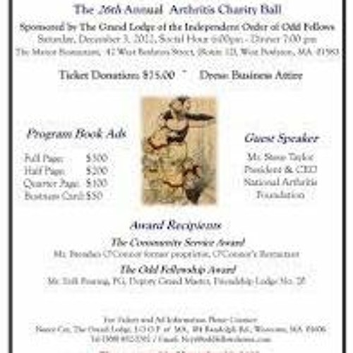 Stream The 26th Annual Arthritis Charity Ball by Radio Worcester ...