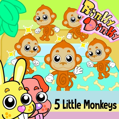5 Little Monkey Clipart