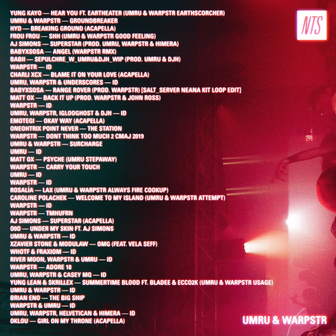 Stream umru | Listen to umru & warpstr on NTS Radio playlist online for ...