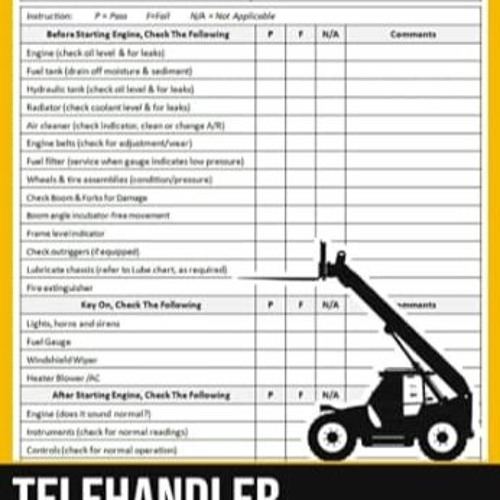 Stream [PDF Mobi] Download Telehandler Daily Inspection Checklist Log ...