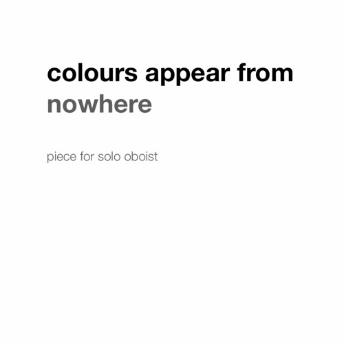 Stream colours appear from nowhere by Filip Wernerheim | Listen online ...