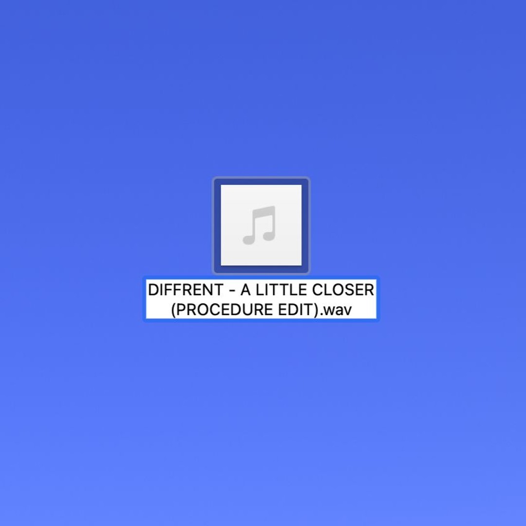 Stream DIFFRENT - A LITTLE CLOSER (PROCEDURE EDIT) [FREE DOWNLOAD] by ...