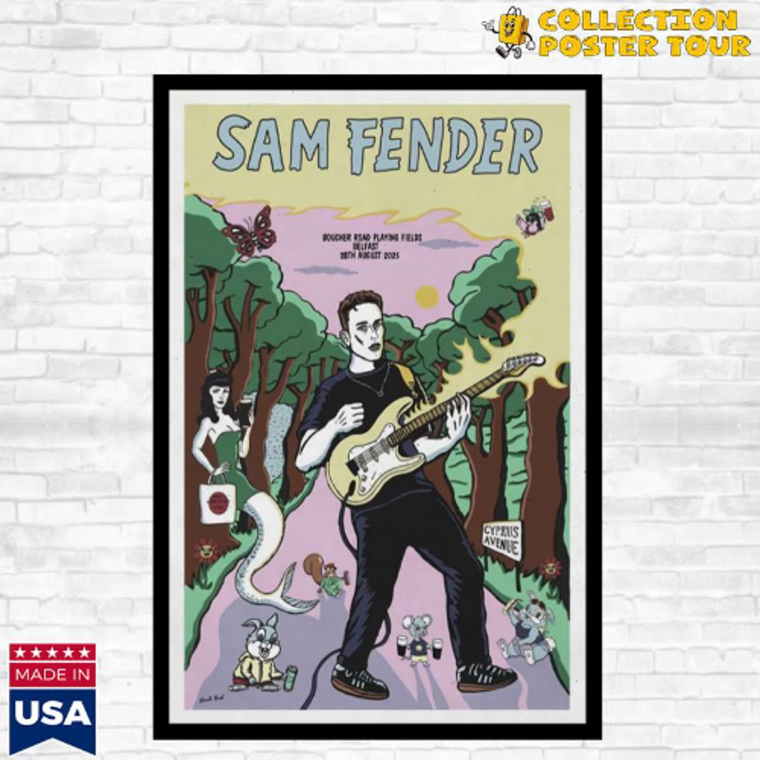 Stream Sam Fender Belfast UK August 28 2025 Concert Poster by ...