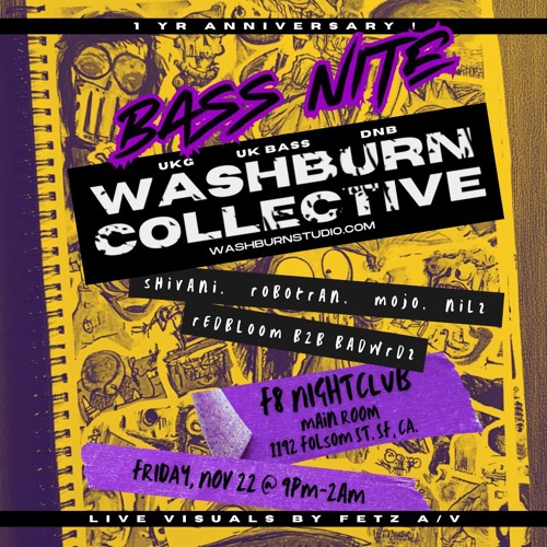 Stream RoboTran | WASHBURN COLLECTIVE @ F8 Nightclub | 11.22.2024 | Drum & Bass Mix by Washburn ...