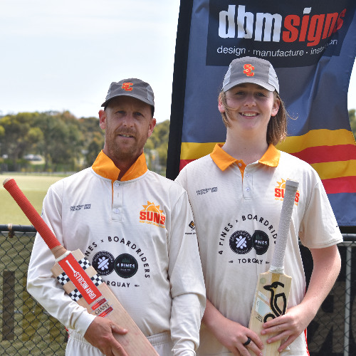 Stream Surf Coast Cricket Club A2 father son pair Grant and Taj ...
