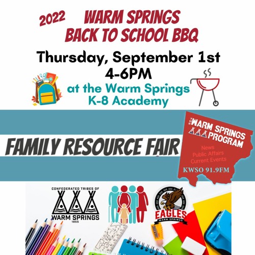 Stream Back To School Resource Fair - KWSO Warm Springs Program Podcast ...