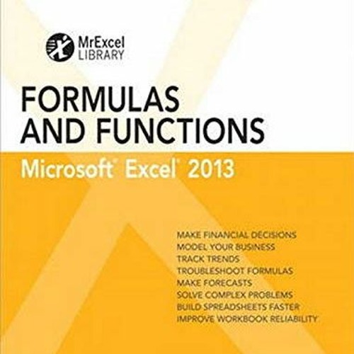 Stream Read Excel 2013 Formulas And Functions Mrexcel Library From Dawnclark164 Listen