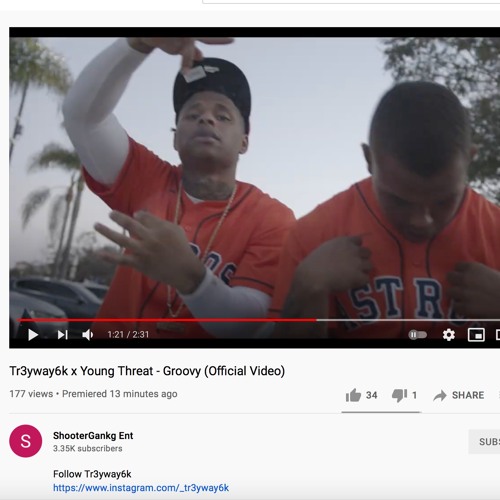 Stream Tr3yway6k X Young Threat - Groovy (Official Video) by ...