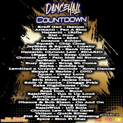 Stream Dancehall Countdown 13 9 24 By Dj Demz Djdemzuk Listen Online