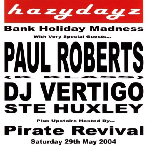 Stream Paul Roberts (K Klass) - Hazydayz - Zanzibar, Liverpool - 29-05 ...