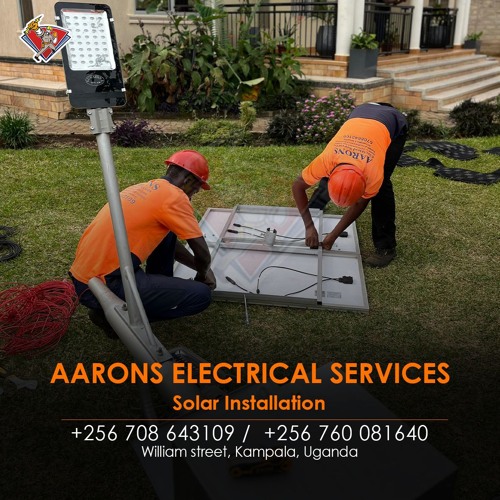 Stream episode Solar Street Lights Installation In Kampala Uganda by Aarons Electrical Services ...