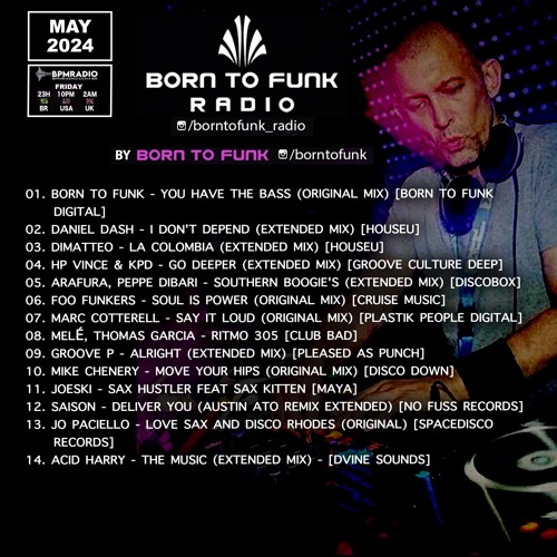 Stream BORN TO FUNK RADIO MAY 2024 by BORN TO FUNK (NL) | Listen online ...