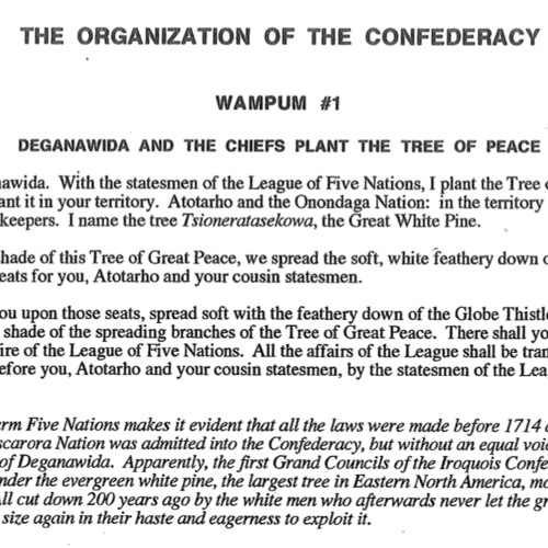 Stream MOHAWK NATION NEWS | Listen to THE KAIANEREKOWA (THE GREAT PEACE ...