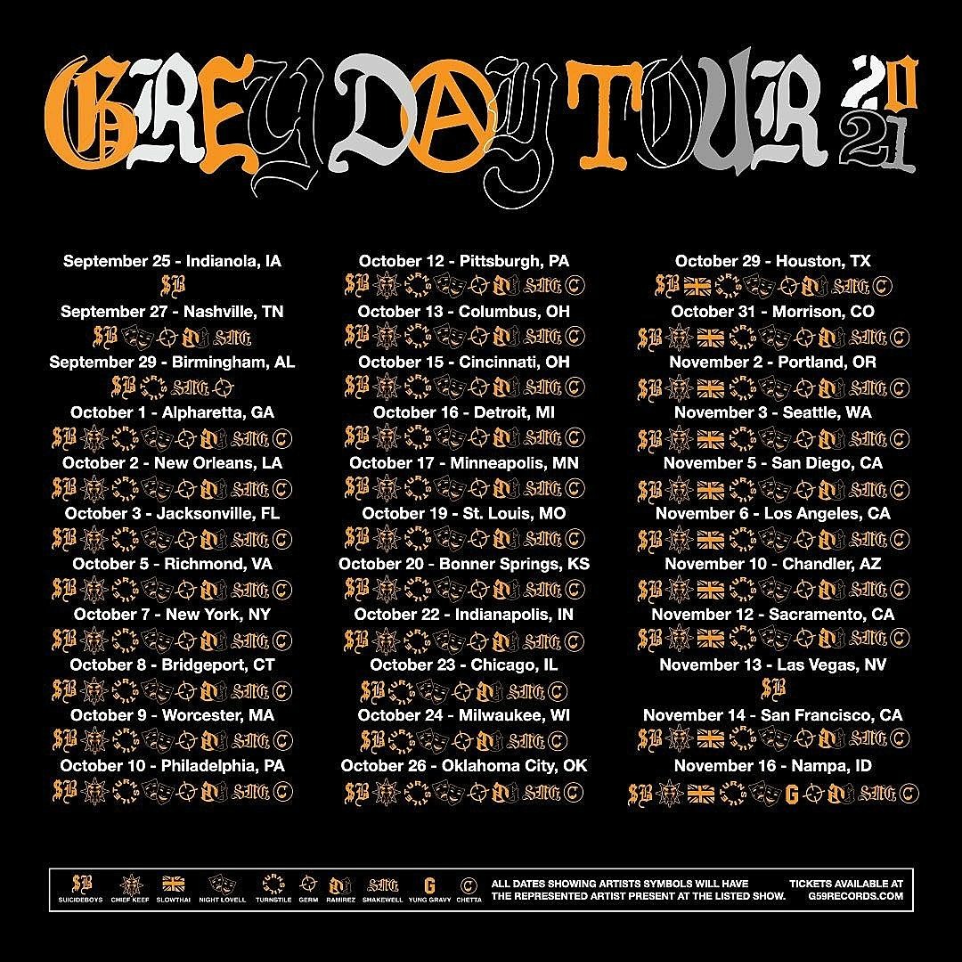 Stream $UICIDEBOY$ | Listen to GREY DAY TOUR 2021 playlist online for ...