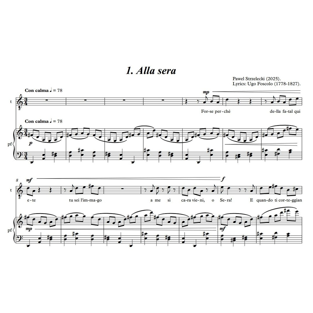 Stream Pawel Strzelecki: 1. "Alla sera" [3 Songs to the Lyrics by Ugo ...