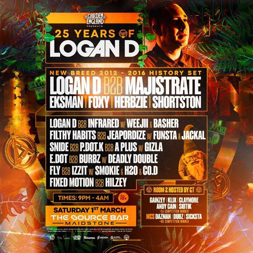 Stream *WINNING ENTRY* GARDEN OF ENGLAND 25 YEARS OF LOGAN D - DJ COMP ...