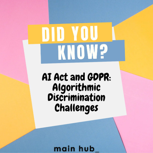Stream AI Act and GDPR_ Algorithmic Discrimination Challenges by main ...