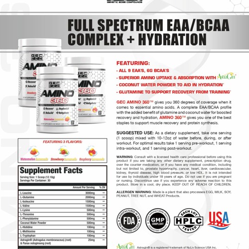 Stream Genetic Edge Compounds - Full Spectrum EAA/BCAA Complex by ...