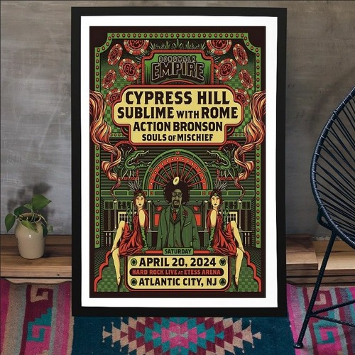 Stream Cypress Hill 4-20-2024 Atlantic City, NJ Poster by nanavutee ...