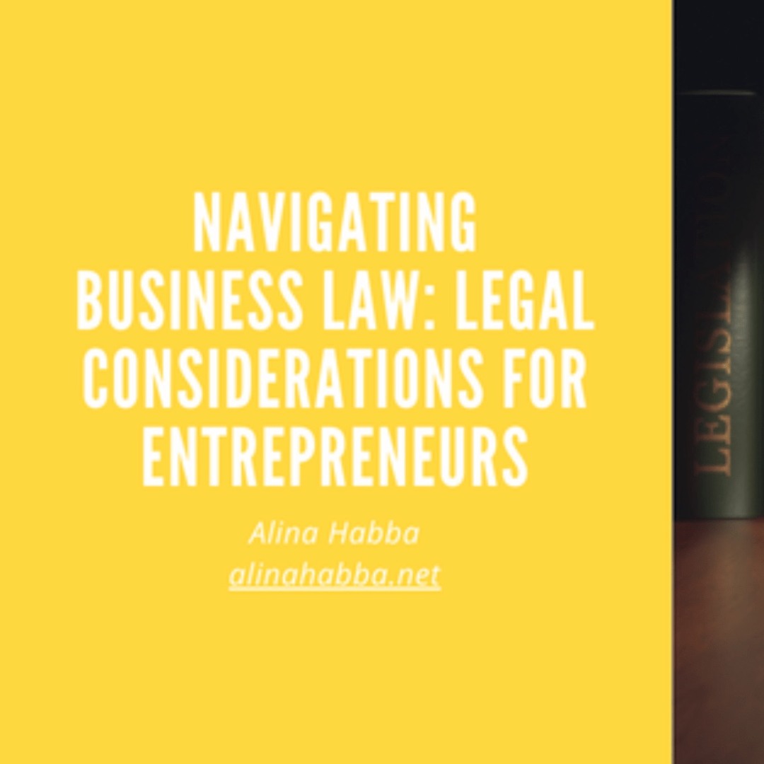 Stream Navigating Business Law Legal Considerations for Entrepreneurs ...