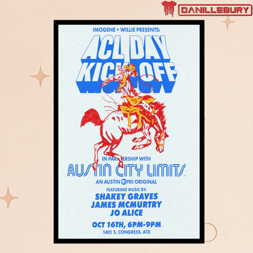 Stream ACL Day Kick Off Oct 16 2025 Imogene, Willie Texas Poster by New ...