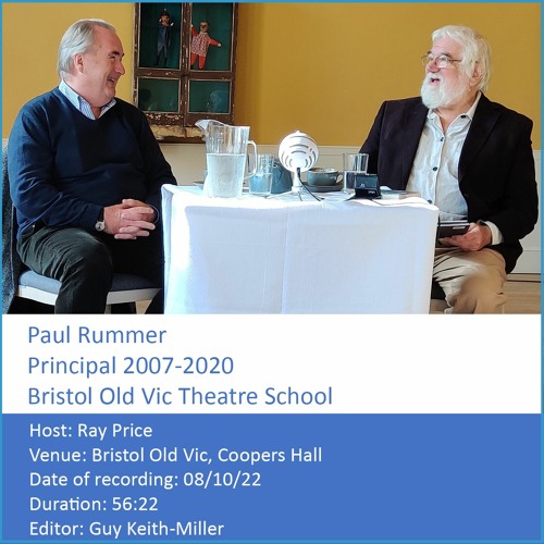 Stream In Conversation Paul Rummer, Principal 2007-2020 BOV Theatre ...