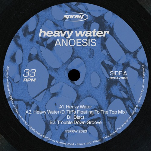 Stream Anoesis - 'Heavy Water' (Incl. D. Tiffany Remix) [SPRAY003] by Spray | Listen online for ...