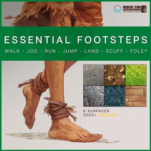 Stream Essential Footsteps Sound Effects Pack by WOW Sound - Royalty ...