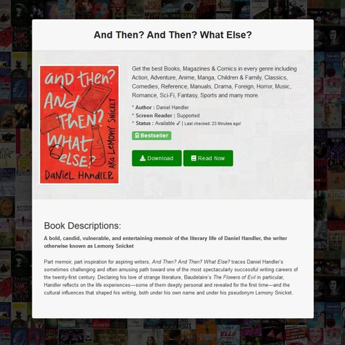 Stream [PDF] Books Read And Then? And Then? What Else? by Daniel ...