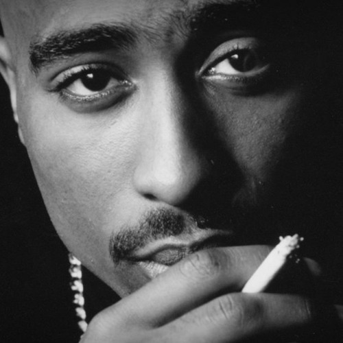 Tupac Smoking Cigarettes