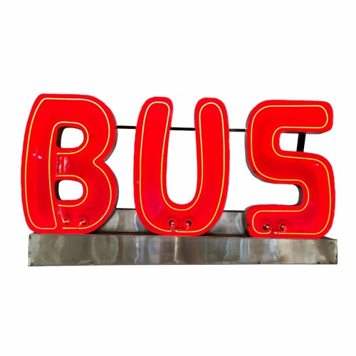 Stream Neon Bus Sign And Trailways Bus Station Graphic Reproduction by ...